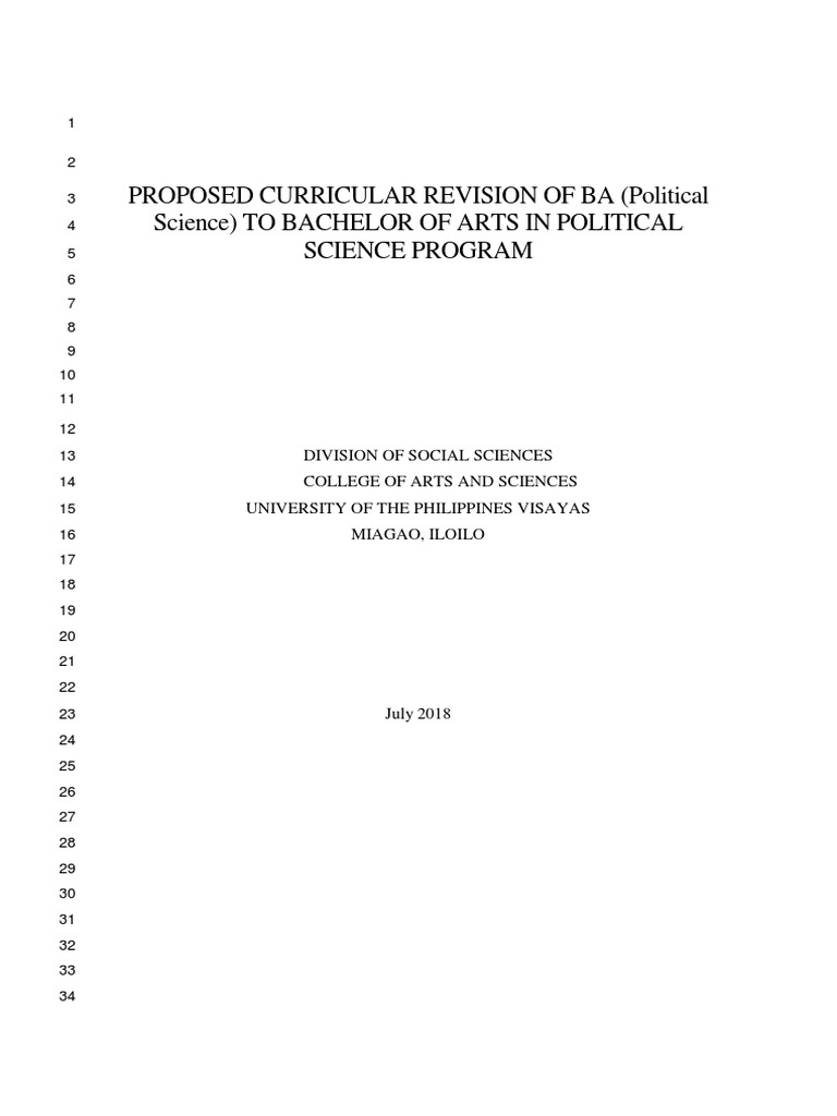 Curriculum | PDF | Curriculum | Political Science