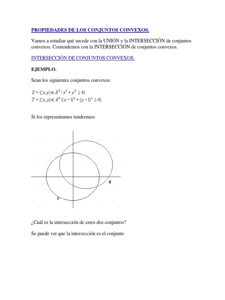 Propiedades de Los Conjuntos | PDF | Conjunto convexo | Conjunto (Matemáticas)