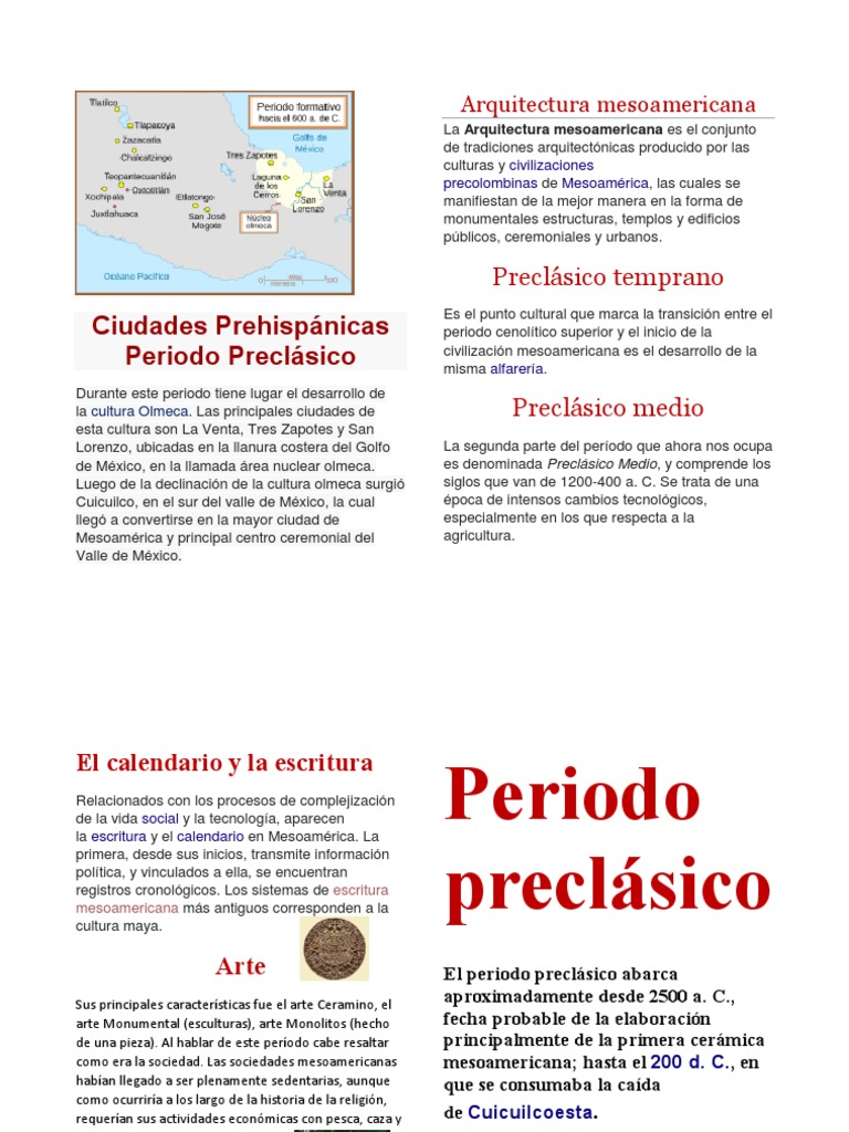Periodo Preclasico | PDF | Mesoamérica | Cultura (general)