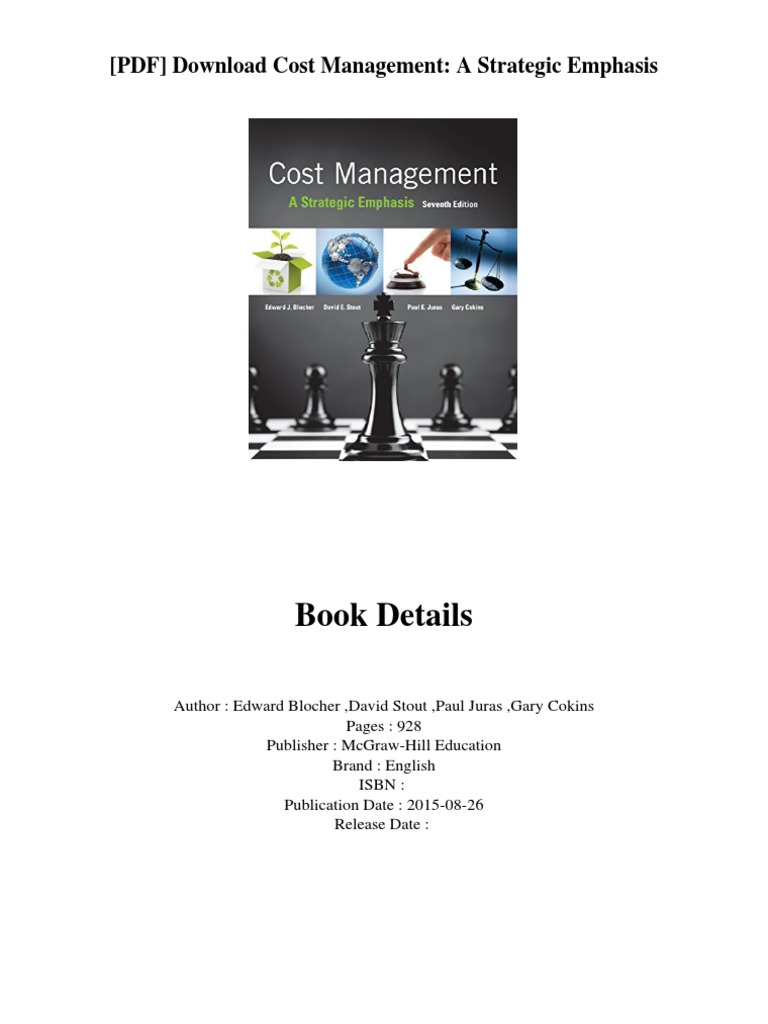 Cost Management: A Strategic Emphasis PDF | PDF | Cost Accounting | Books