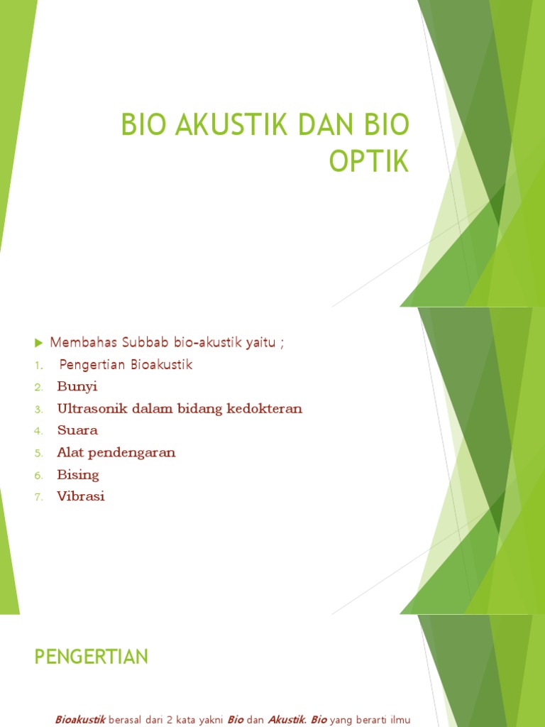 Bioakustik dan Bio Optik: Ilmu Tentang Suara dan Cahaya dalam Kehidupan ...