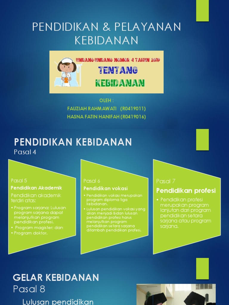 Rangkuman UU No. 4 Tahun 2019 Kebidanan | PDF