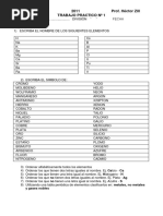 Sopa de letras: Elementos químicos | PDF | Tabla periódica | Química