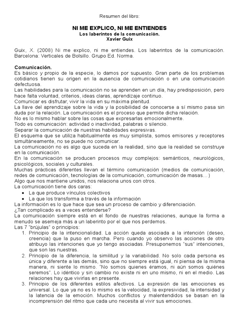 Ni Me Explico Ni Me Entiendes X Guix Descargar Gratis Pdf Las