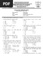 Soal MTK Kelas 10 Semester 1 | PDF