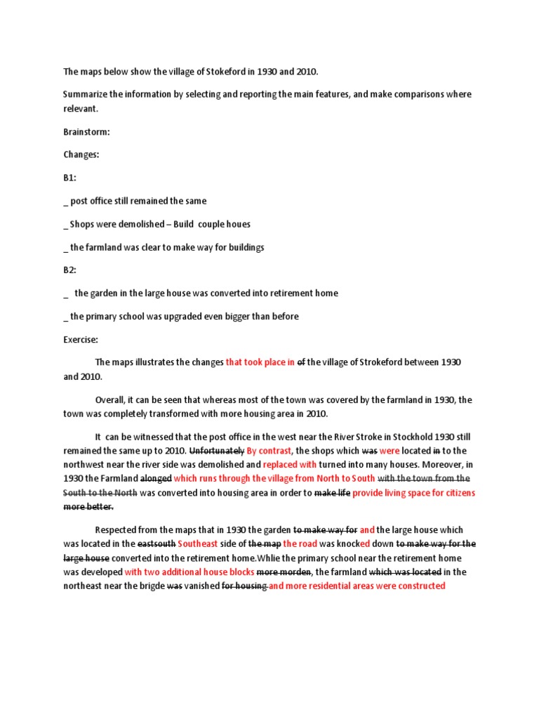 The Maps Below Show The Village of Stokeford in 1930 and 2010 | PDF