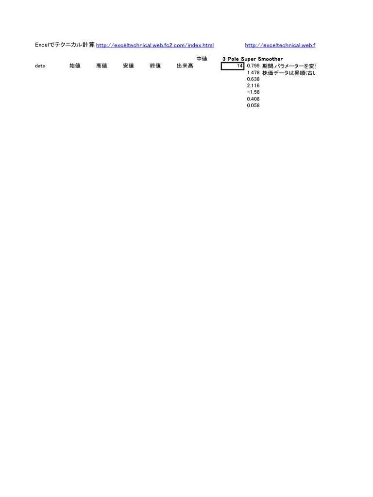 3 Pole Super Smoother (John F. Ehlers) | PDF