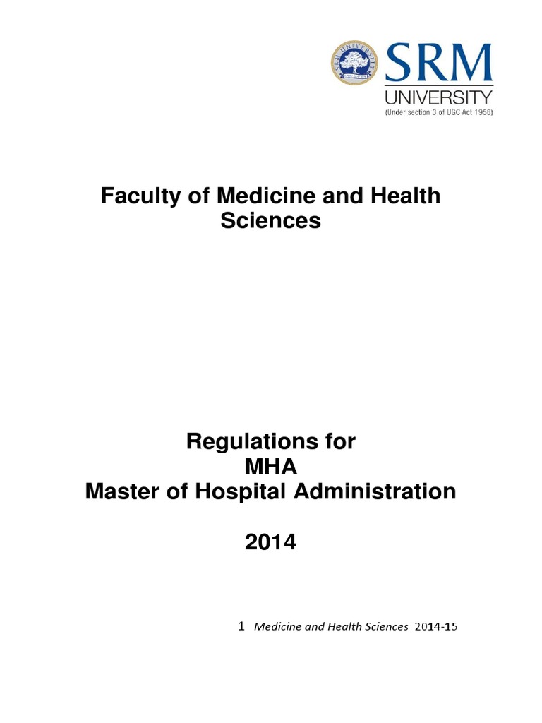 MHA Course Syllabus Overview | PDF | Health Care | Human Resource ...