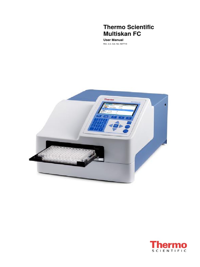 N07710 Ver2.2 Multiskan FC User Manual en | PDF | Usb | Power Supply