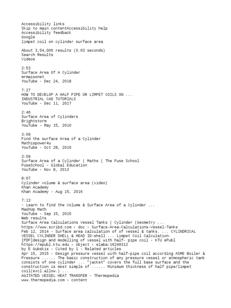 Head Surface Aea | PDF | Thermal Insulation | Chemical Reactor
