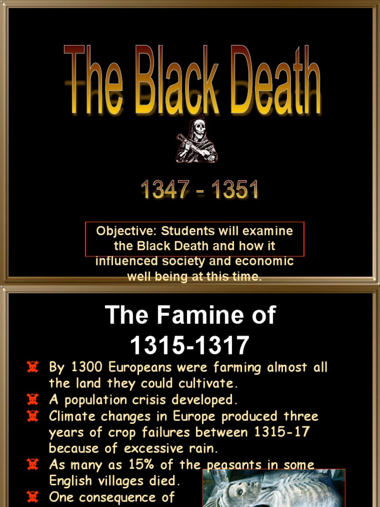Black Plague Teaching Assignment 1 | PDF | Black Death | Death