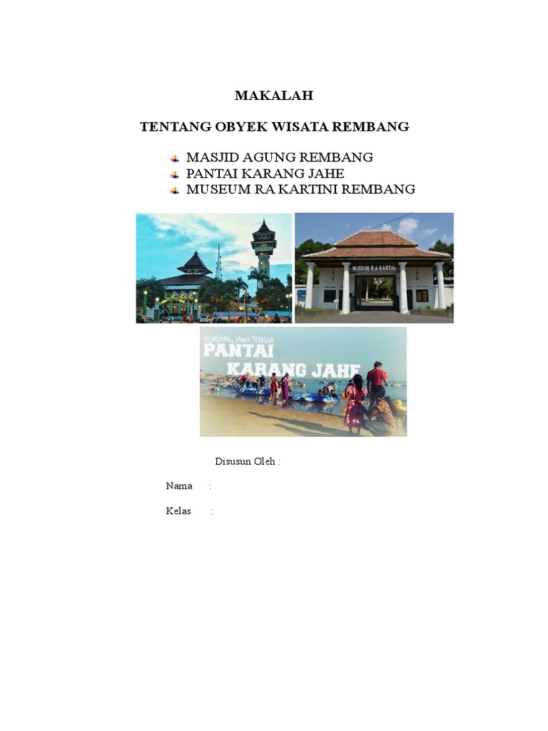 Obyek Wisata Menarik di Rembang | PDF | Ilmu Sosial | Perjalanan