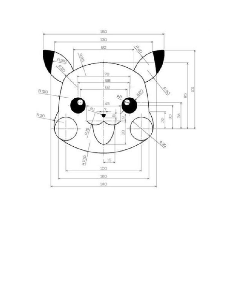 Pikachu Autocad | PDF