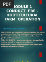 Pre-Operative Check Up of Farm Tools and Equipment | PDF | Plough | Tools