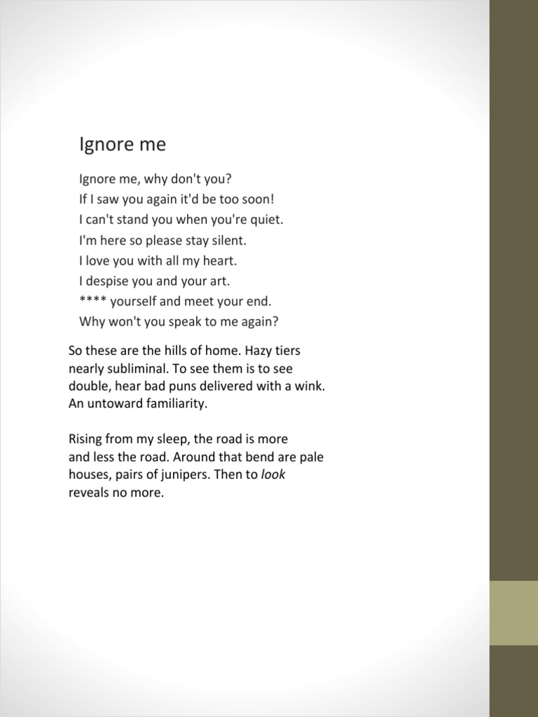 Emotional Conflict in Poetry | PDF | Poetry