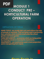 Pre-Operative Check Up of Farm Tools and Equipment | PDF | Plough | Tools