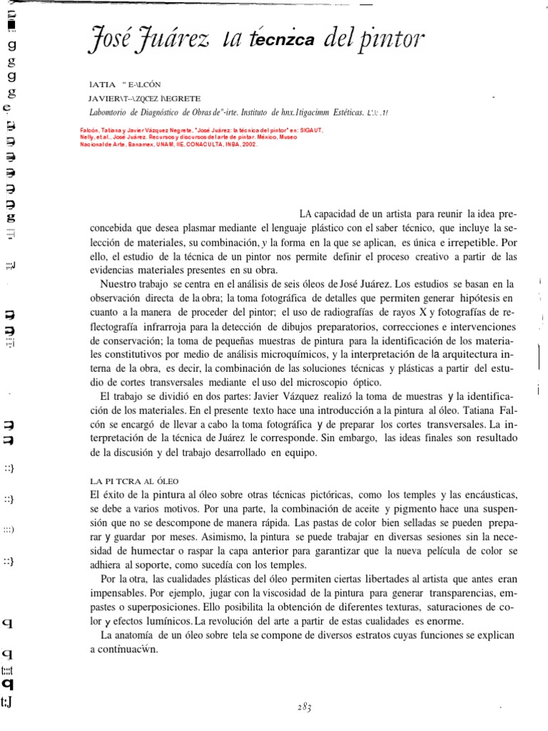 Jose Juarez. La Tecnica | PDF | Pinturas | Pintura al óleo