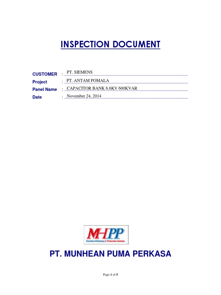 Test Report (Revisi Fat) | PDF | Electrical Wiring | Equipment