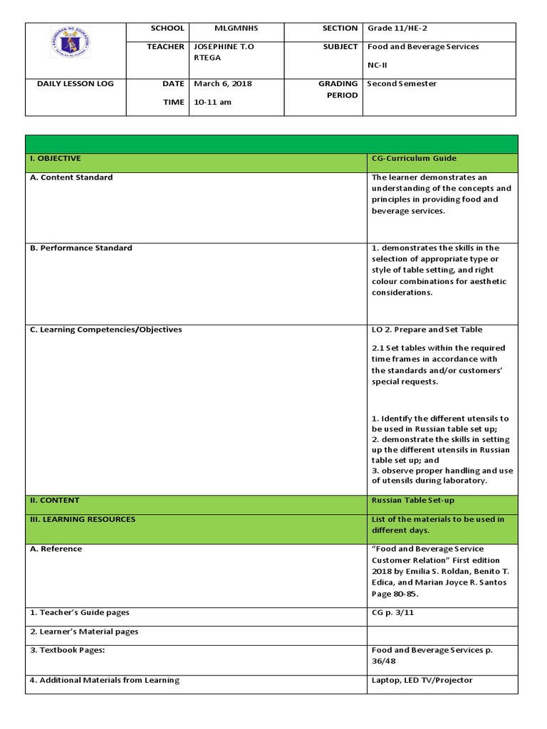 Phen Cot Fbs | PDF | Spoon | Tableware