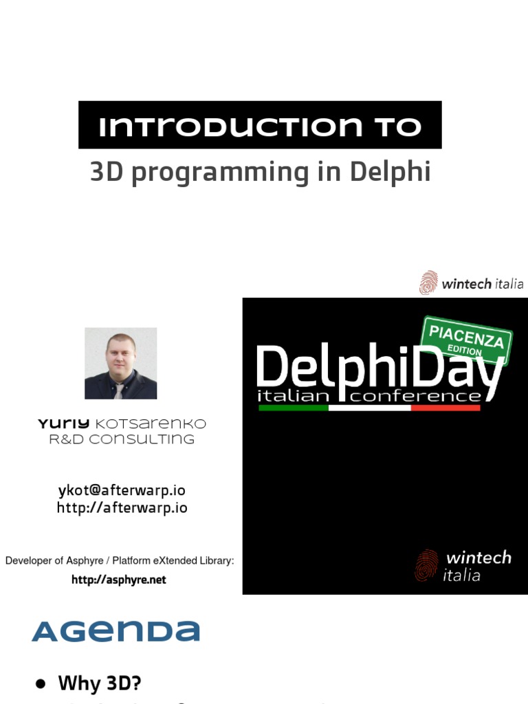 Introduction To 3D Programming in Delphi | PDF | Matrix (Mathematics ...