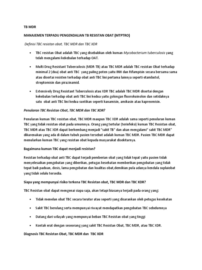 TB MDR | PDF