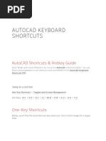 AutoCAD Shortcut Keys A To Z | PDF | Computer Keyboard | 3 D Computer Graphics