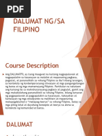 DAlumat Kahulugan at Kahalagahan | PDF