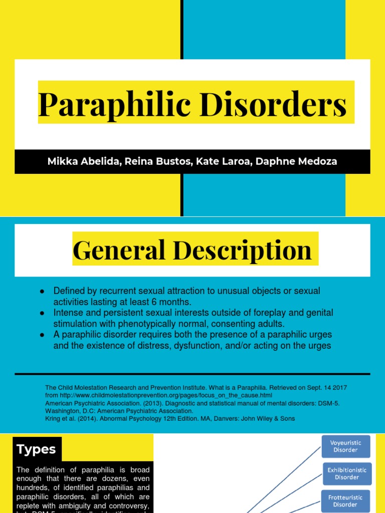 Paraphilic Disorders | PDF | Sexual Fetishism | Pedophilia