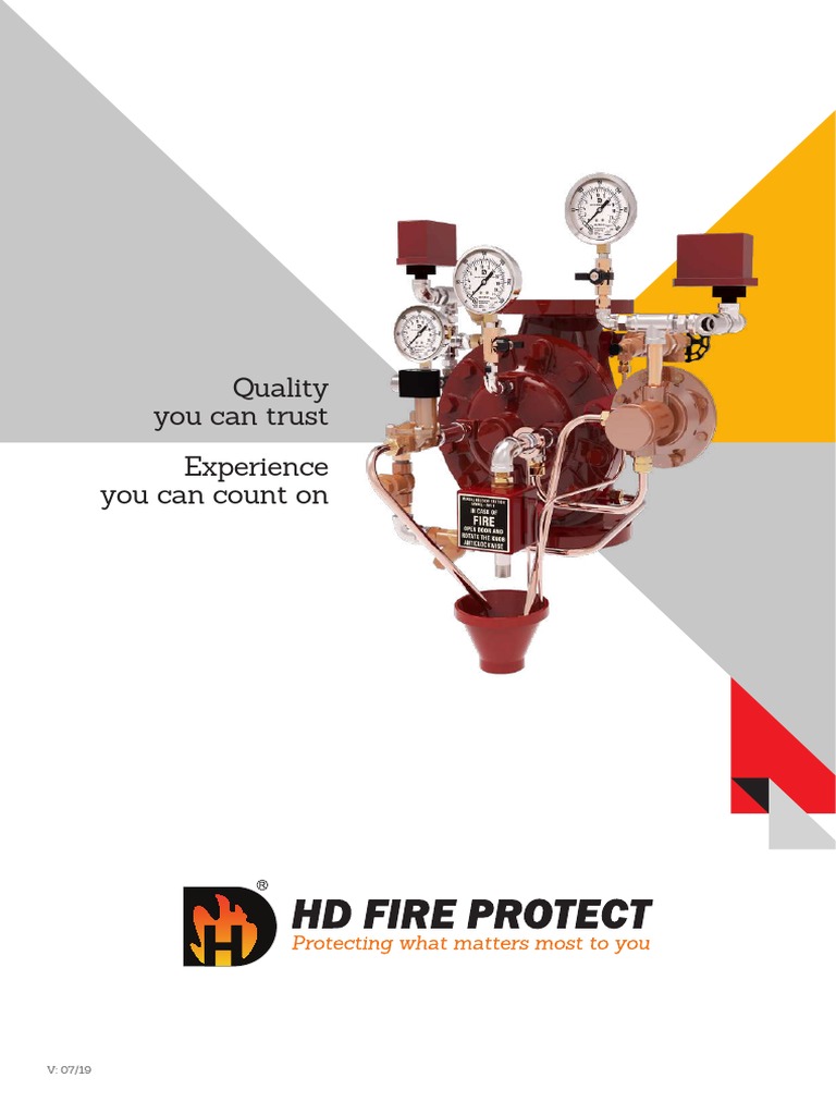 HD Fire Product Catalogue Overview | PDF | Valve | Fire Sprinkler System