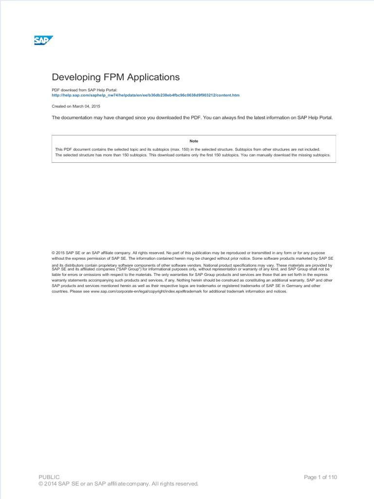 Developing FPM Applications | PDF | Web Application | Application Software