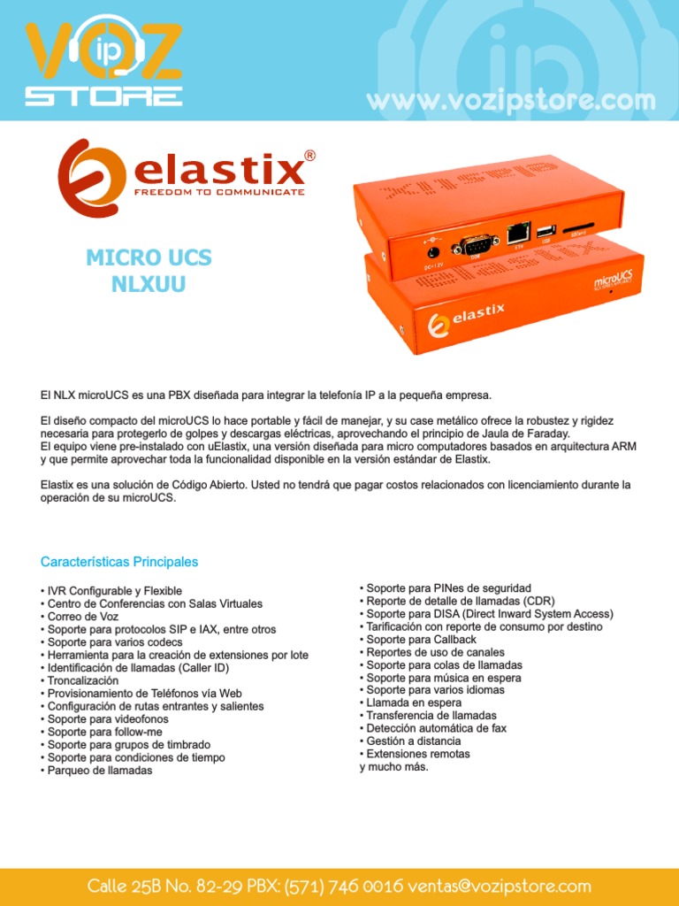 Elastix Micro NLXUU | PDF | Hardware de la computadora | Redes de computadoras