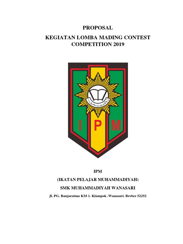 Proposal Lomba Mading SMK Muhammadiyah | PDF