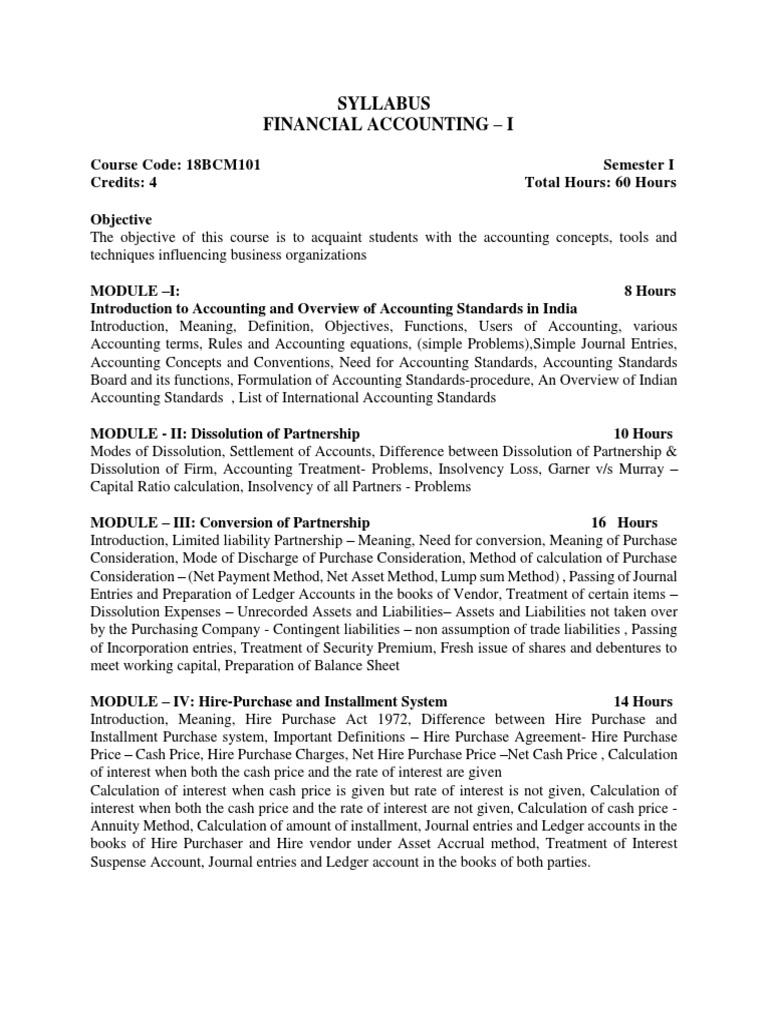 Financial Accounting - 1 PDF | PDF | Debits And Credits | Expense