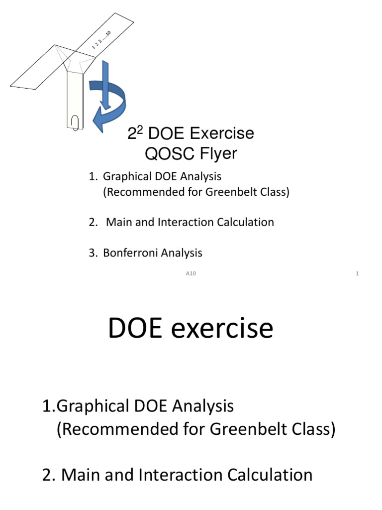 A10 - Helicopter 2 Factor DOE Exercise - Appendix | PDF | Standard ...