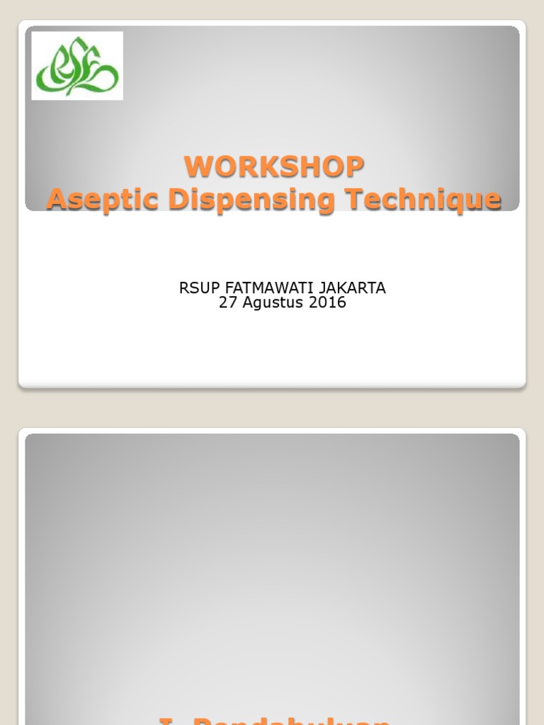 Tekhnik Aseptik Dispensing | PDF
