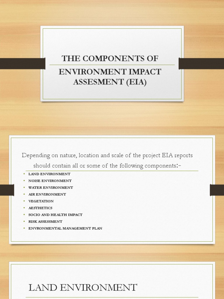 Components of Environmental Impact Assesment (Eia) | PDF | Risk | Risk ...