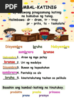 Grade 2 Filipino Worksheet | PDF
