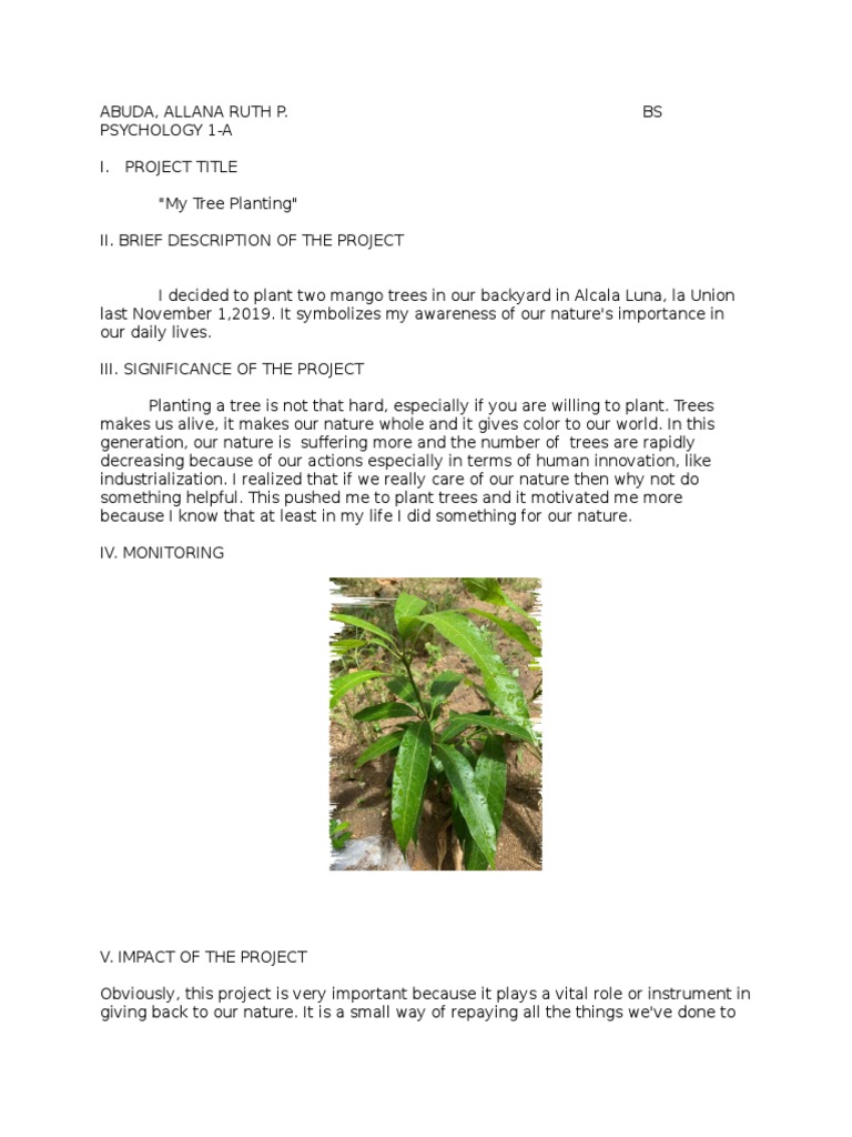 Tree Planting | PDF