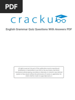 English Grammar Quiz Questions With Answers PDF | PDF | Question