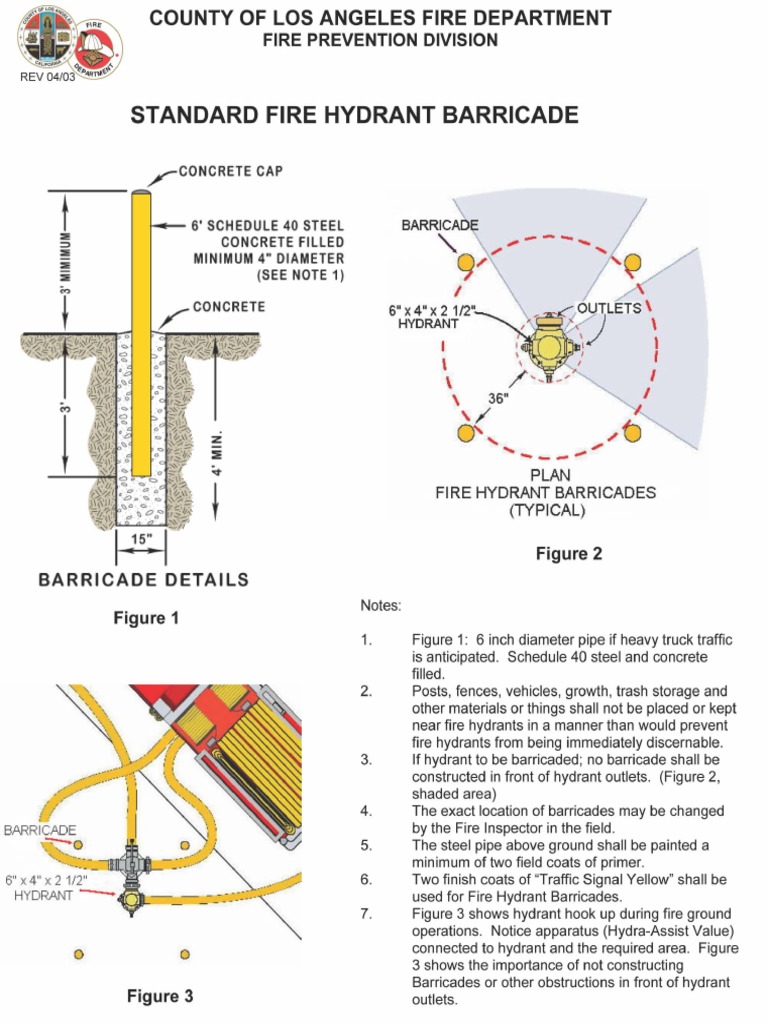 Standard Fire Hydrant Barricade | PDF | Civil Engineering | Building ...