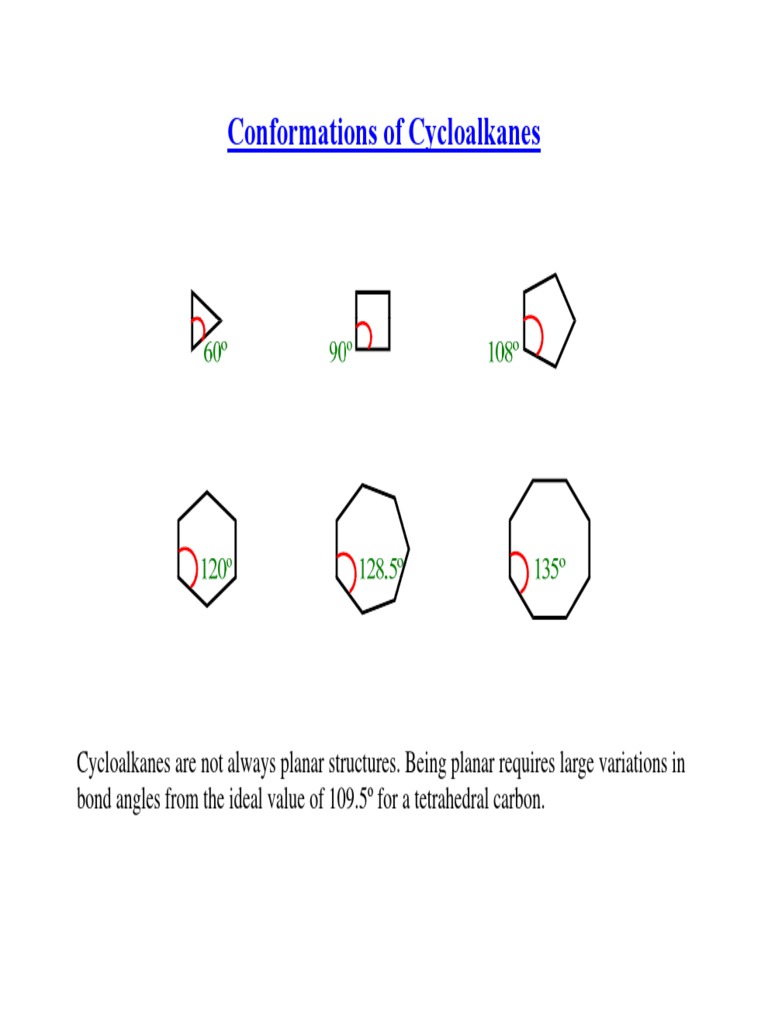 Confirmations of Cyclohexane | PDF | Conformational Isomerism ...