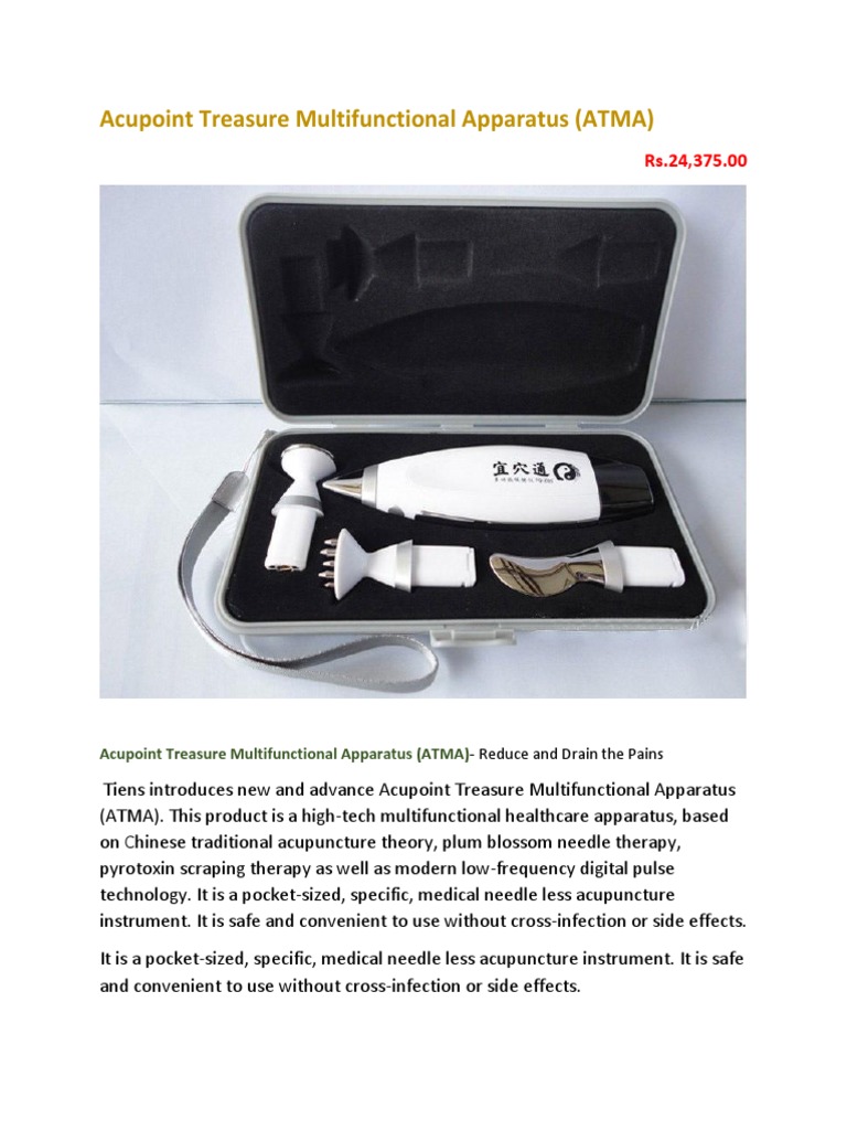 Acupoint Treasure Multifunctional Apparatus Atma | PDF