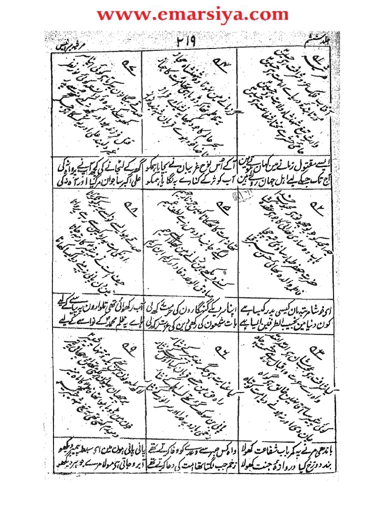 Marsiya Mir Anees | PDF