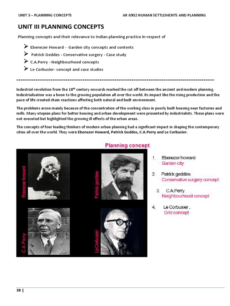 Planning for People: Examining the Influences of Ebenezer Howard's ...