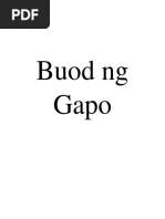 Buod - Ang Gapo Ni Lualhati Bautista | PDF