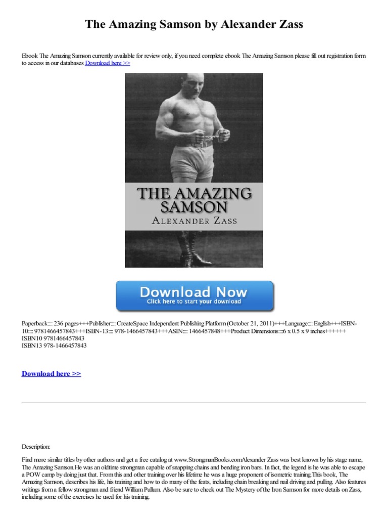 The Amazing Samson | PDF | Books