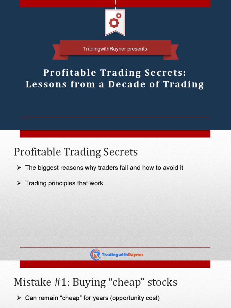 Profitable Trade - Rayner Teo | PDF | S&P 500 Index | Stocks