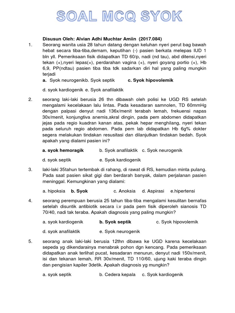Contoh Soal MCQ Terbaru | PDF