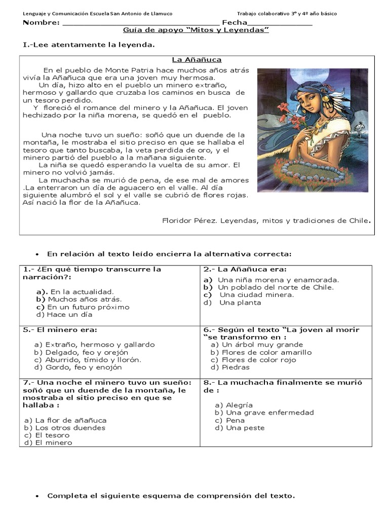 Guia Repaso Contenidos Mitos y Leyendas | PDF | Atenea