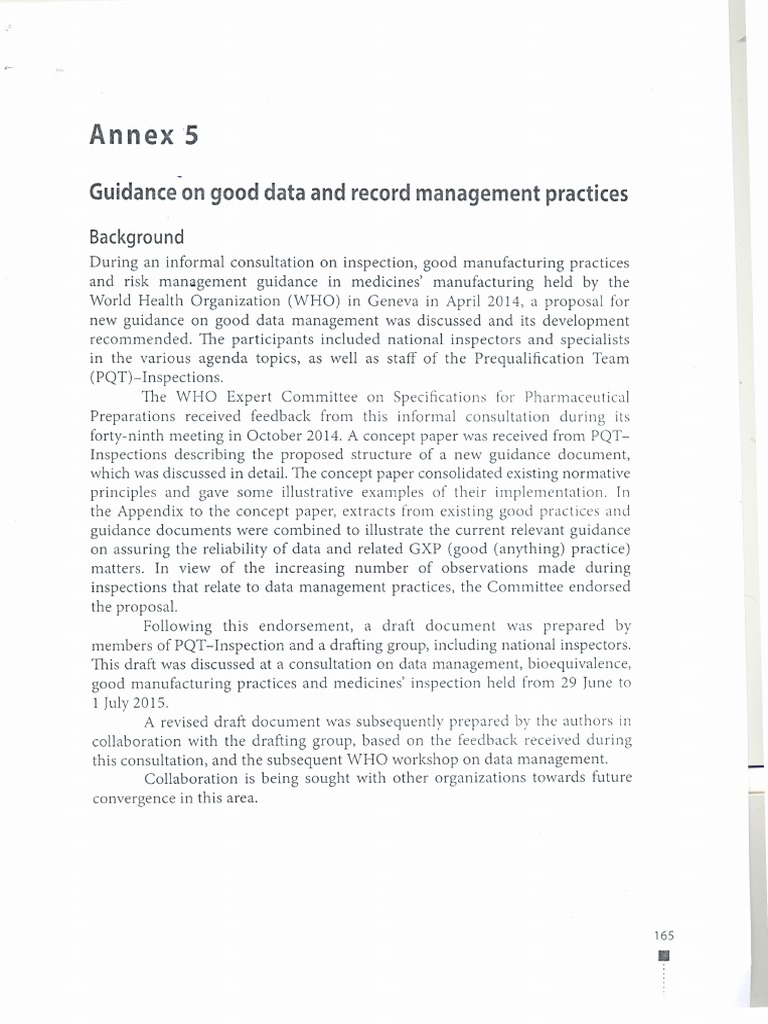 Guidance On Good Data and Record Management Practices | PDF ...